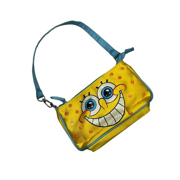 Vintage | Bags | Vintage Y2k Spongebob Beaded Shoulder Bagette Handbag ...